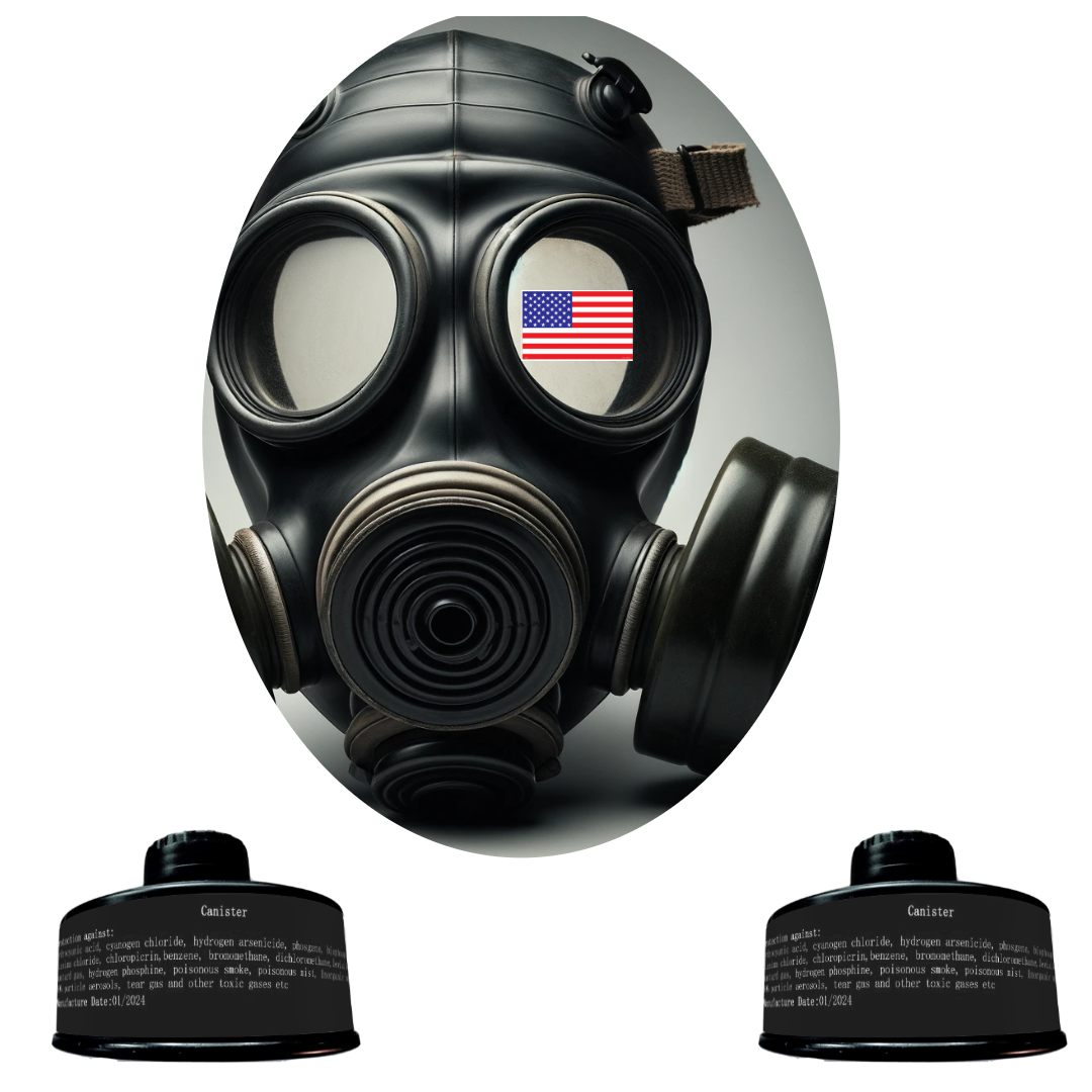 DYOB Gas Mask FM-12 CBRN with 2 NBC Filters – SafeGuardian Store